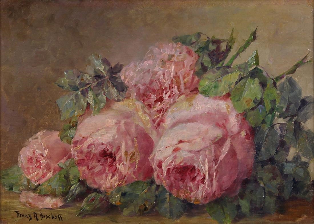 Franz Bischoff | Pink Roses | MutualArt
