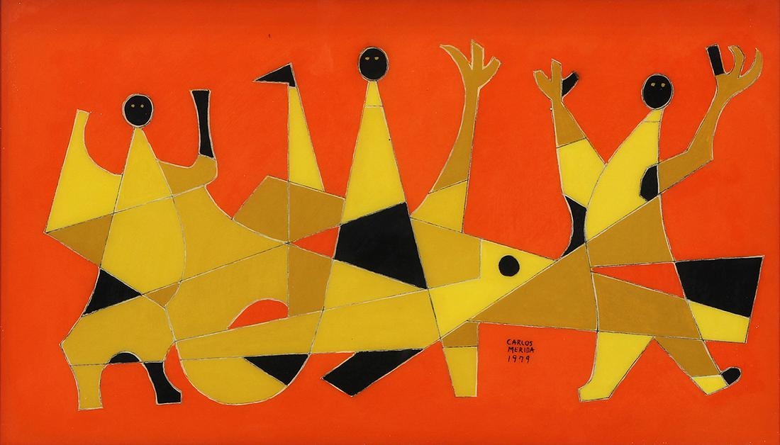 Carlos Mérida | Tres Figuras Bailando (1979) | MutualArt