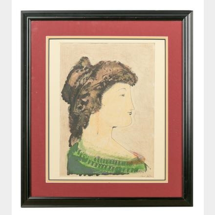 Raúl Soldi | Figure of a Woman in Profile | MutualArt