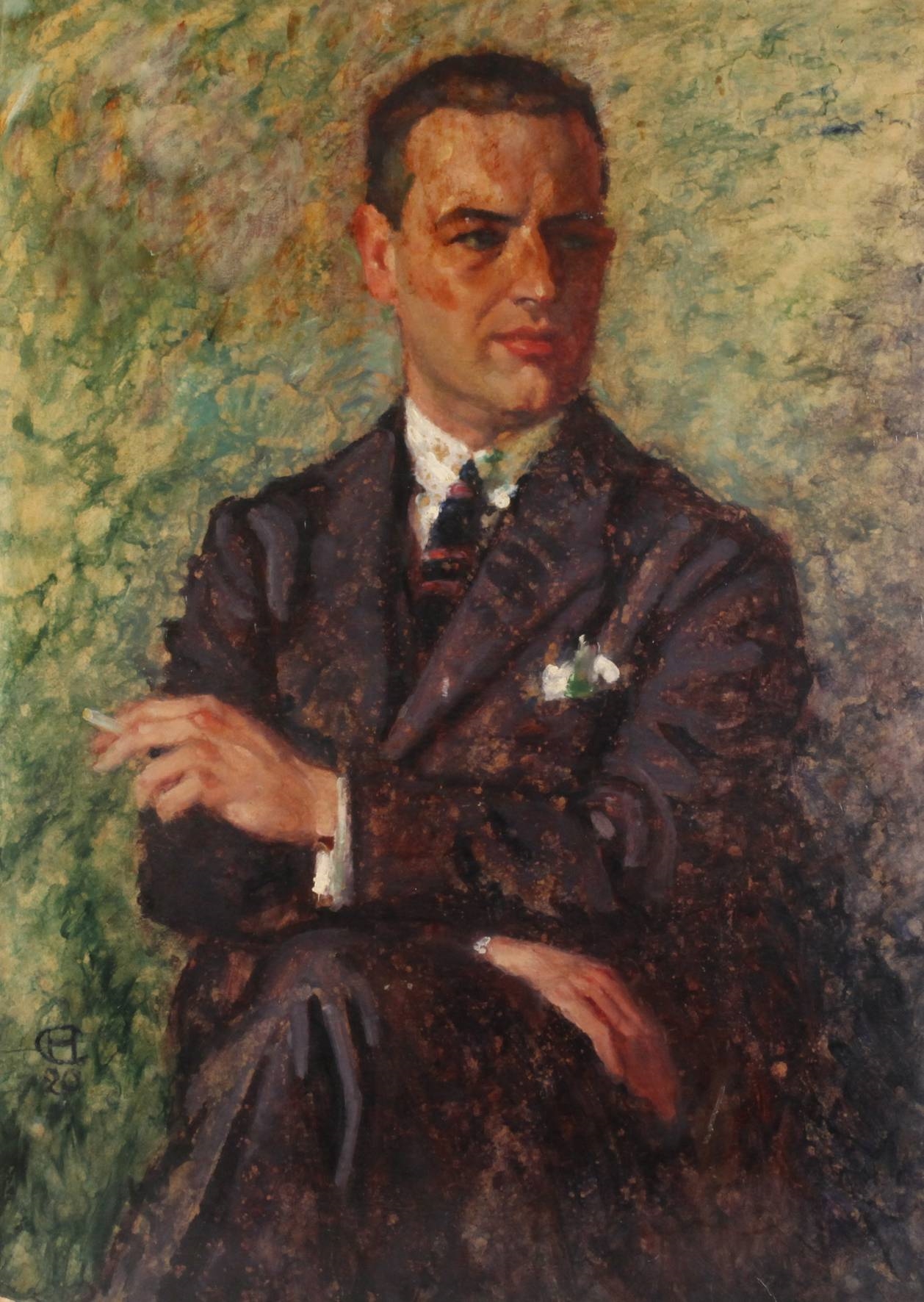 Hans Christiansen | Herrenportrait (1929) | MutualArt