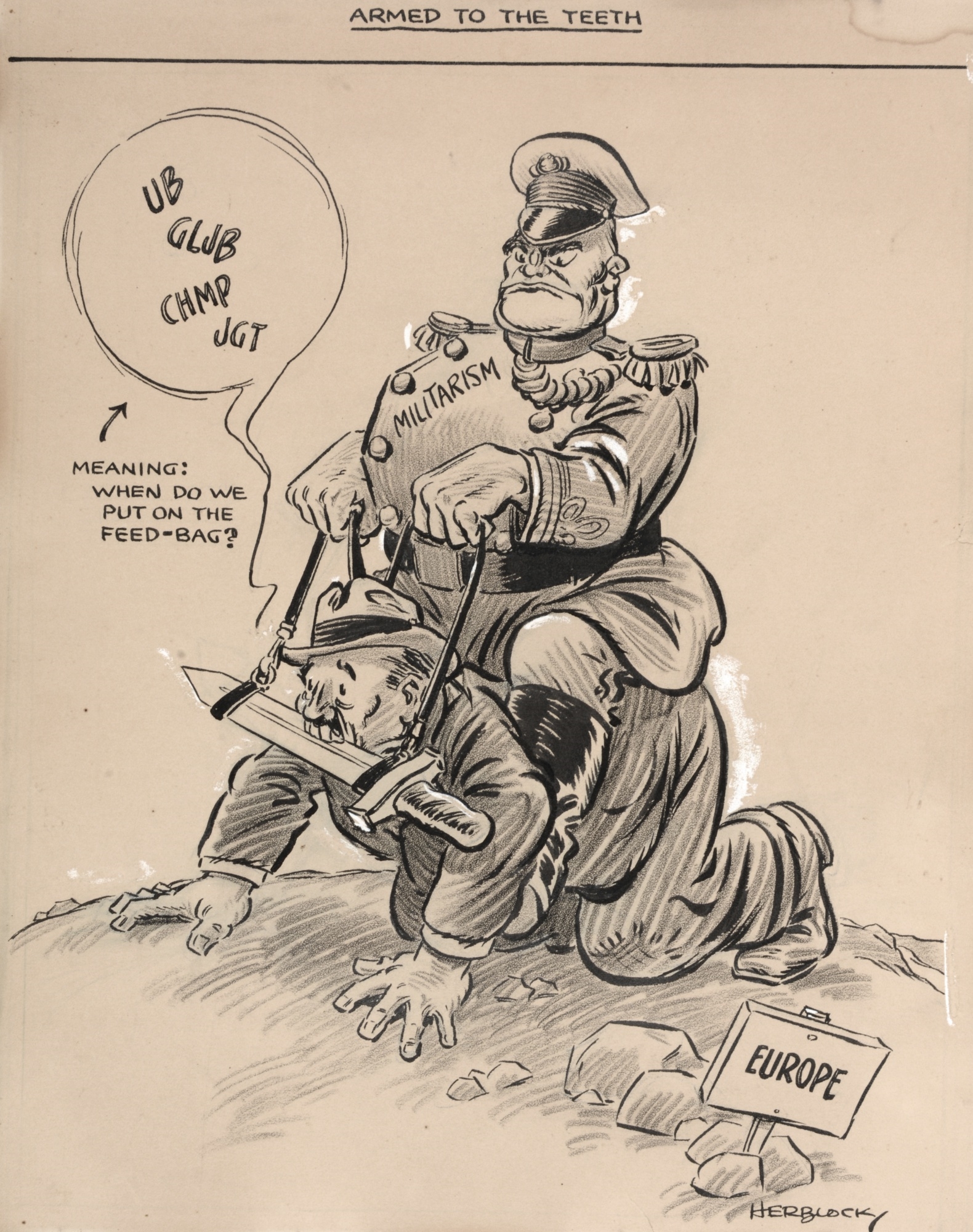 Herbert Block | ‘ARMED TO THE TEETH’ | MutualArt