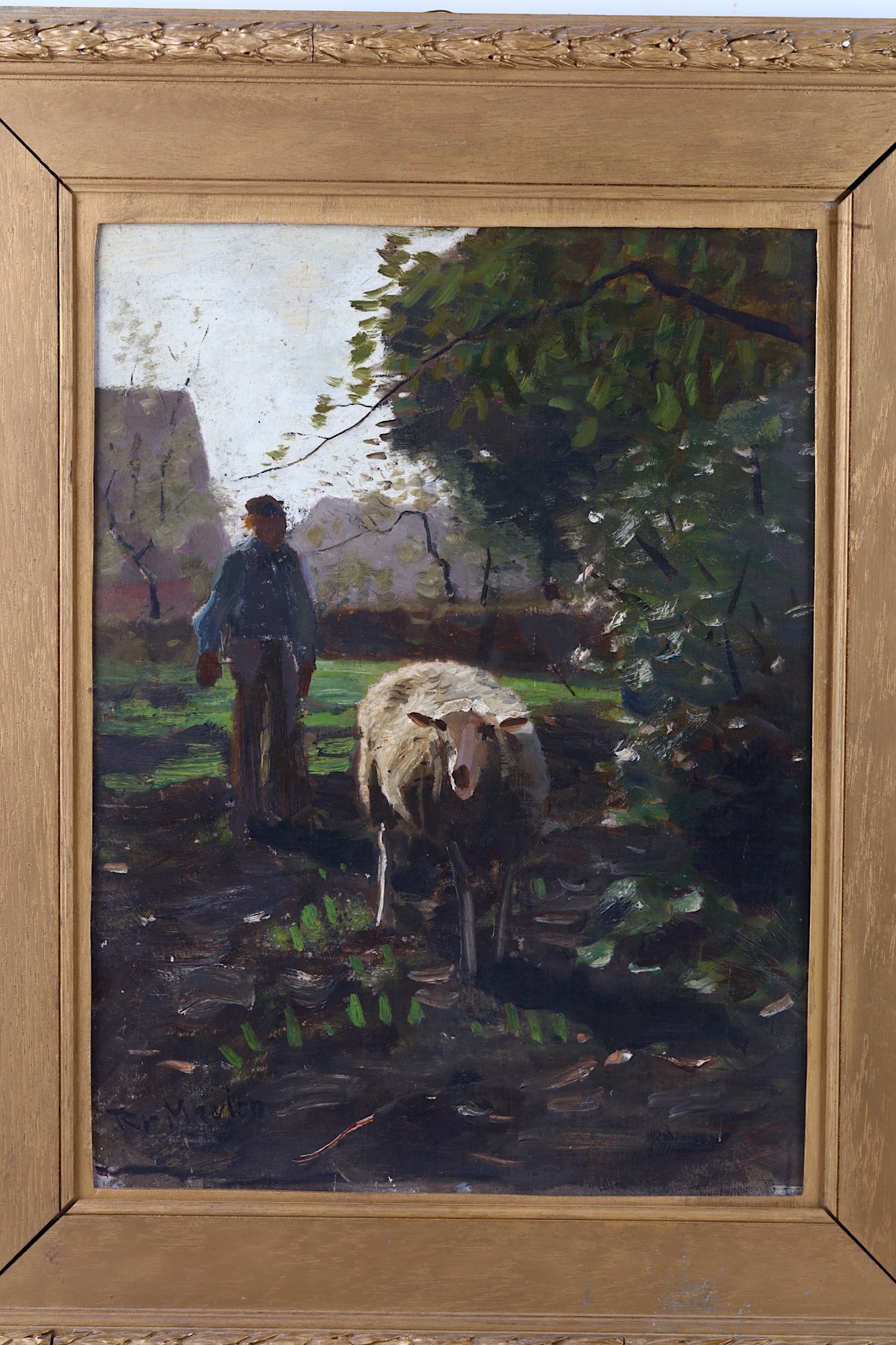 Frans Pieter ter Meulen | Sheep in dappled light | MutualArt