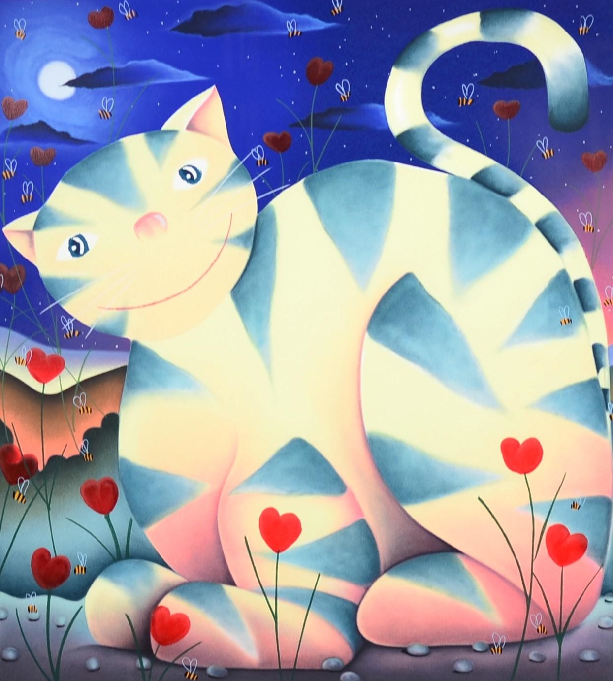 Mackenzie Thorpe | Love Cat | MutualArt