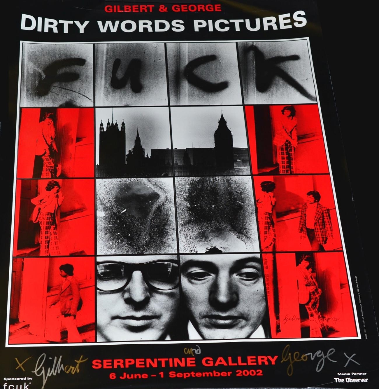 Gilbert & George | Dirty Words Pictures (2002) | MutualArt