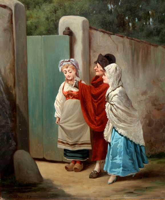 Francisco Javier Ortego y Vereda | Escena de género (1850 - 1899 ...