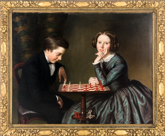 British School, 19th Century | CHESS PLAYERS | MutualArt