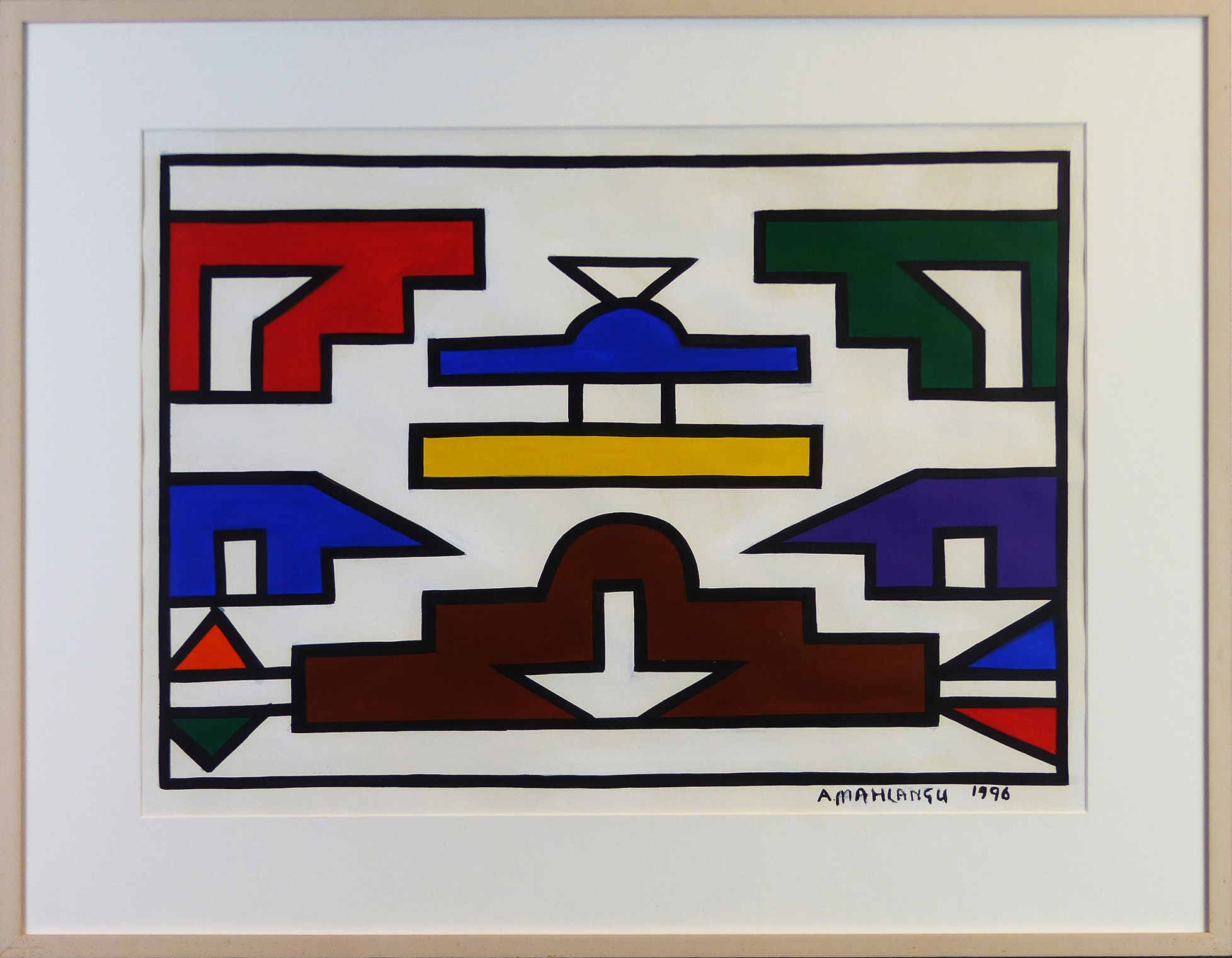Angela Mahlangu | Ndebele-stam motieven | MutualArt