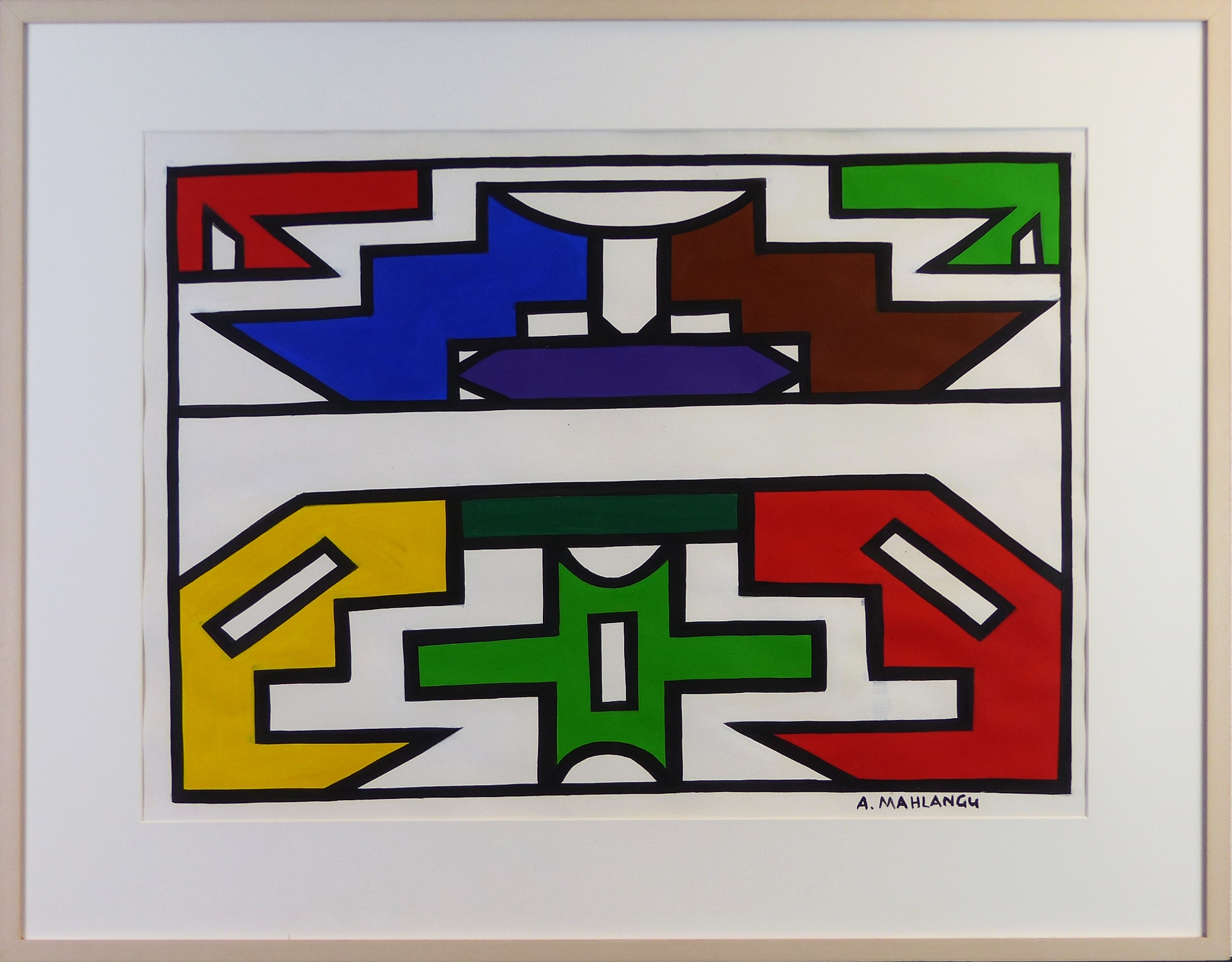 Angela Mahlangu | Ndebele-stam motieven | MutualArt