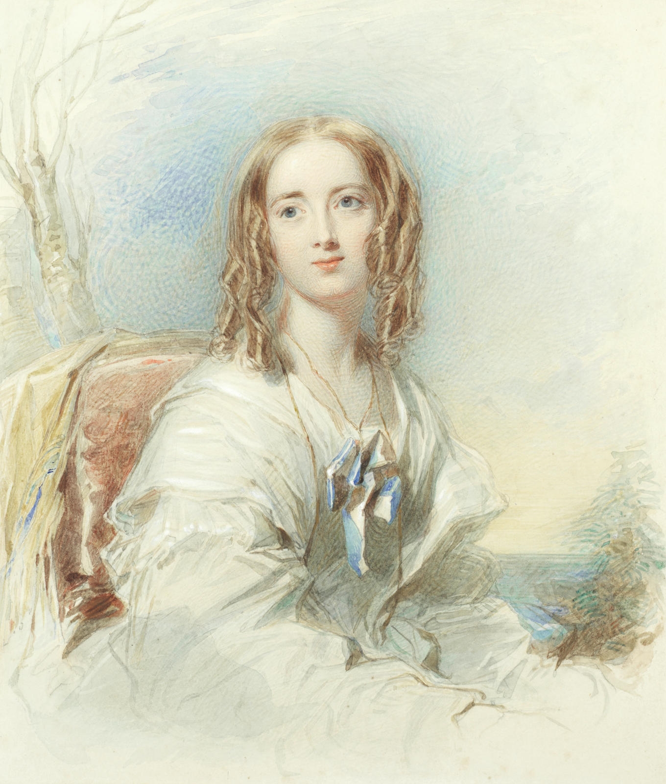 George Richmond | Portrait of Mrs Partridge and her sister Miss Croker ...