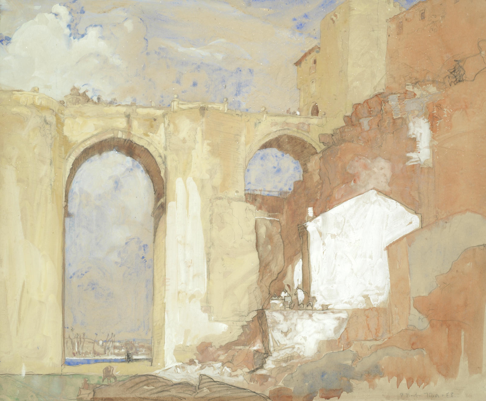 Frank William Brangwyn | St Martin's bridge, Toledo | MutualArt