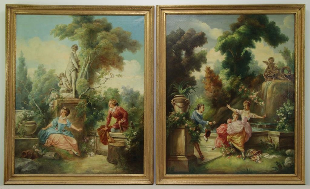 Jean-Honoré Fragonard | The Progress of Love: The Meeting and The ...