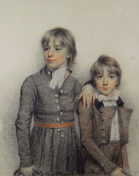 Benjamin Burnell | Portrait of two young gentlemen (1802) | MutualArt