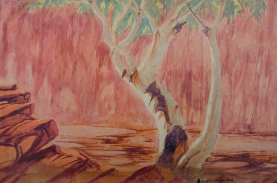 Ewald Namatjira | Stanley Chasm (1952) | MutualArt