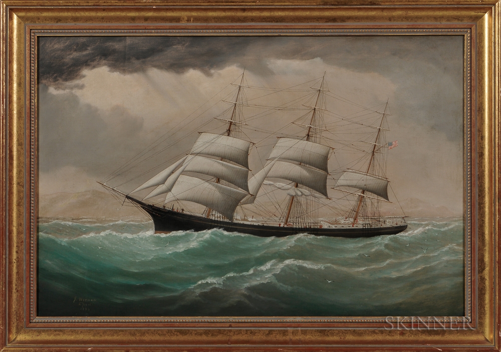 Isaac Joseph Witham | Portrait of the Vessel John R. Kelley (1886 ...