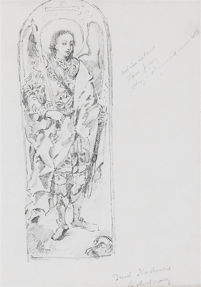 Wyspianski Stanislaw | Anioł - szkic | Artwork performance at auction ...