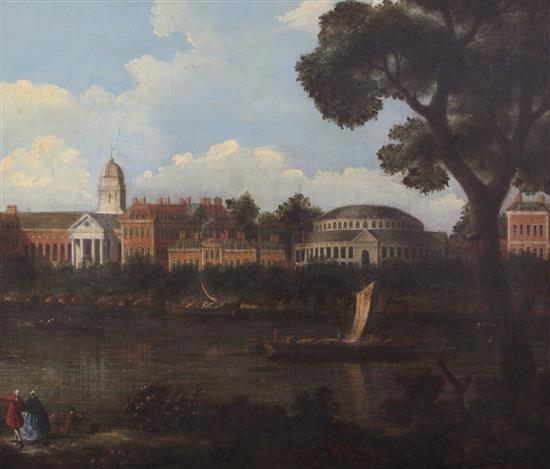 Samuel Scott | A view along the Thames | MutualArt