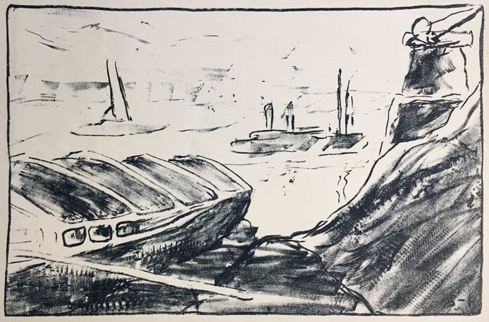 Karl Schmidt-Rottluff | Elbhafen | MutualArt