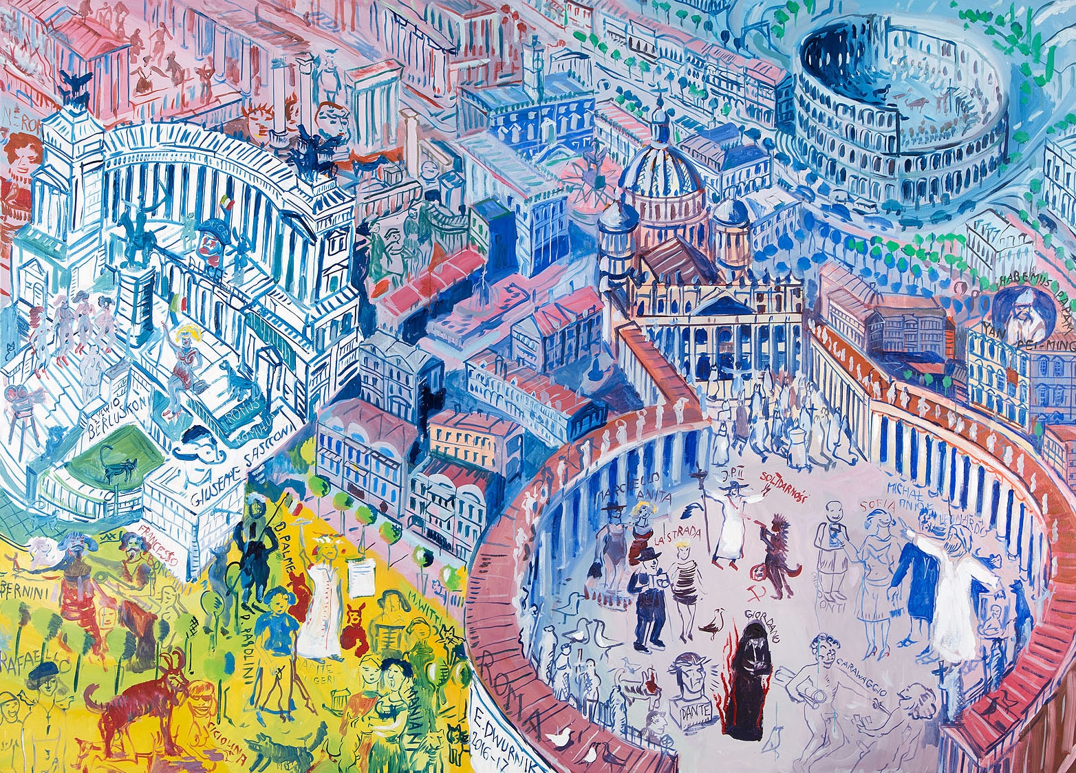 Edward Dwurnik | Rzym (2016) | MutualArt