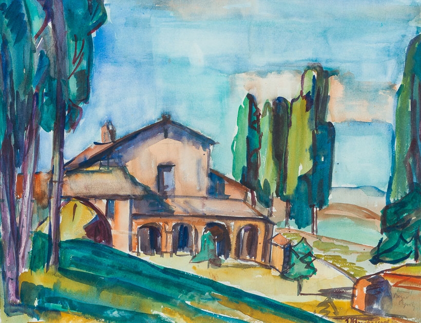 Immanuel Meyer-Pyritz | Italienische Villa und Zypressen | MutualArt