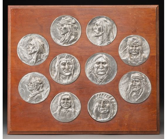 Joe Beeler | Set of Ten Native American Medallions | MutualArt