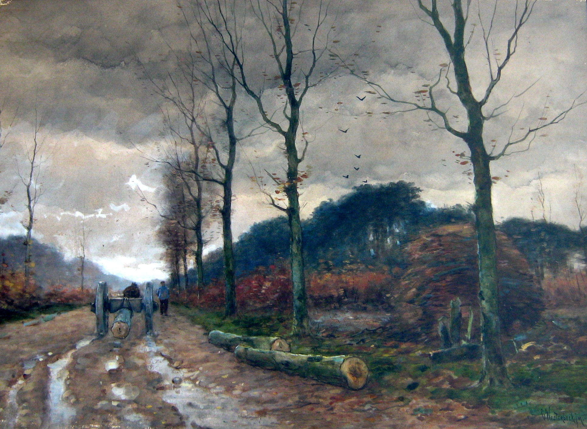 Cornelis Westerbeek, Jr. | Hauling Logs | MutualArt