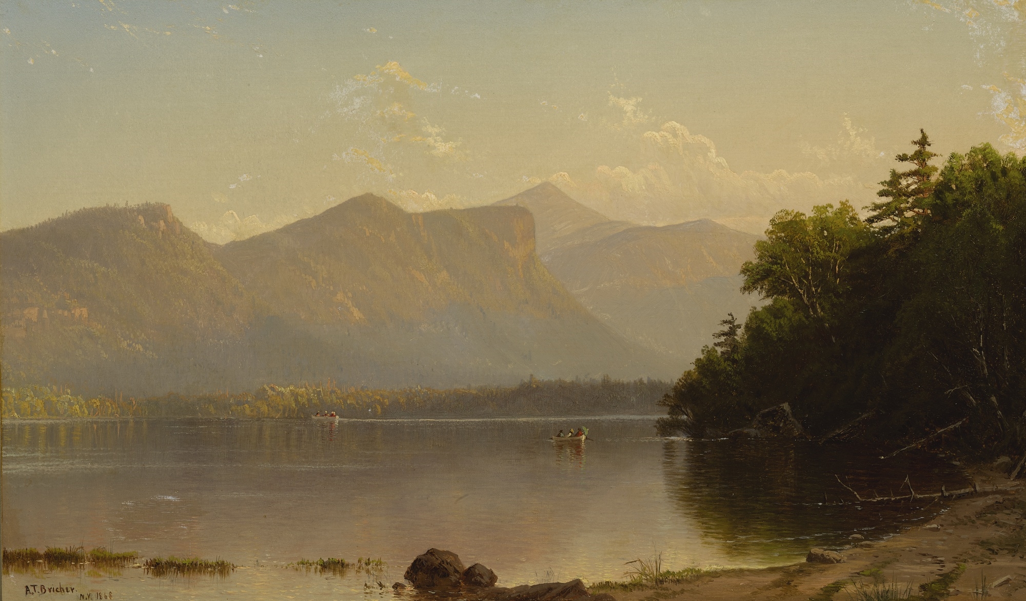 Alfred Thompson Bricher | LAKE GEORGE (1863) | MutualArt