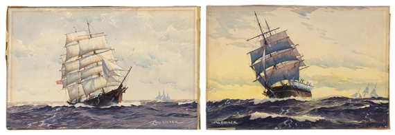 Charles Rosner | Two ship views | MutualArt