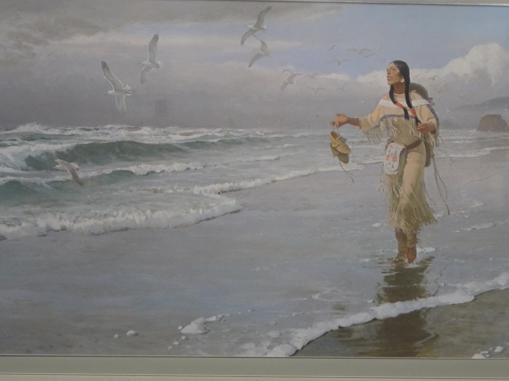 John Ford Clymer | Sacajawea At the Big Water | MutualArt