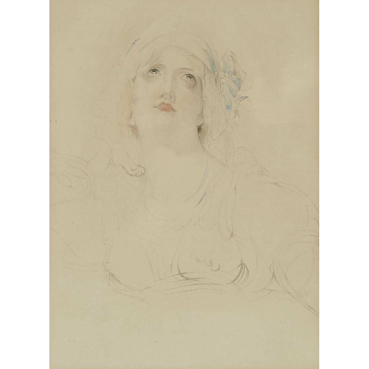 Guido Reni | Portrait Of A Lady As A Sybil Looking Upwards In Ecstacy ...