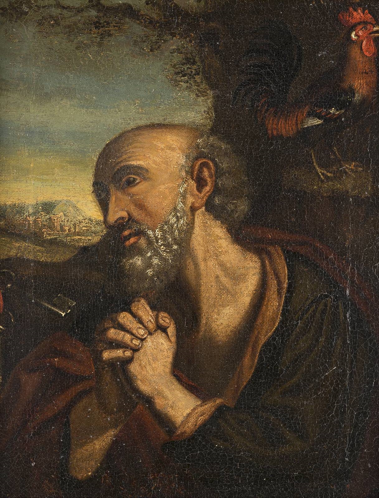 Austrian School, 18th Century | HEILIGER PETRUS MIT DEM HAHN | MutualArt