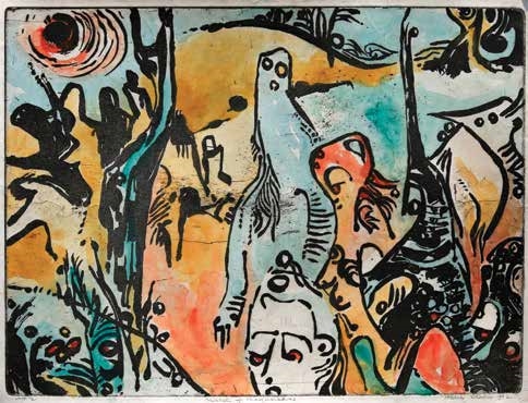 Uche Okeke | March of the Masquerades (1982) | MutualArt