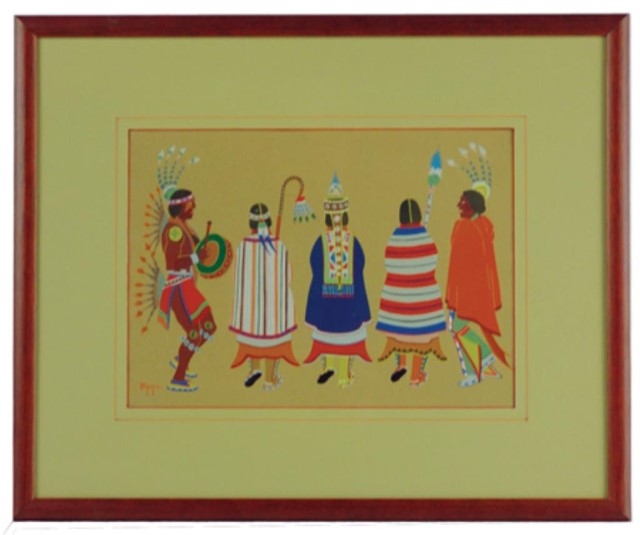 Stephen Mopope | Kiowa Squaw Dance (Mid 1900) | MutualArt