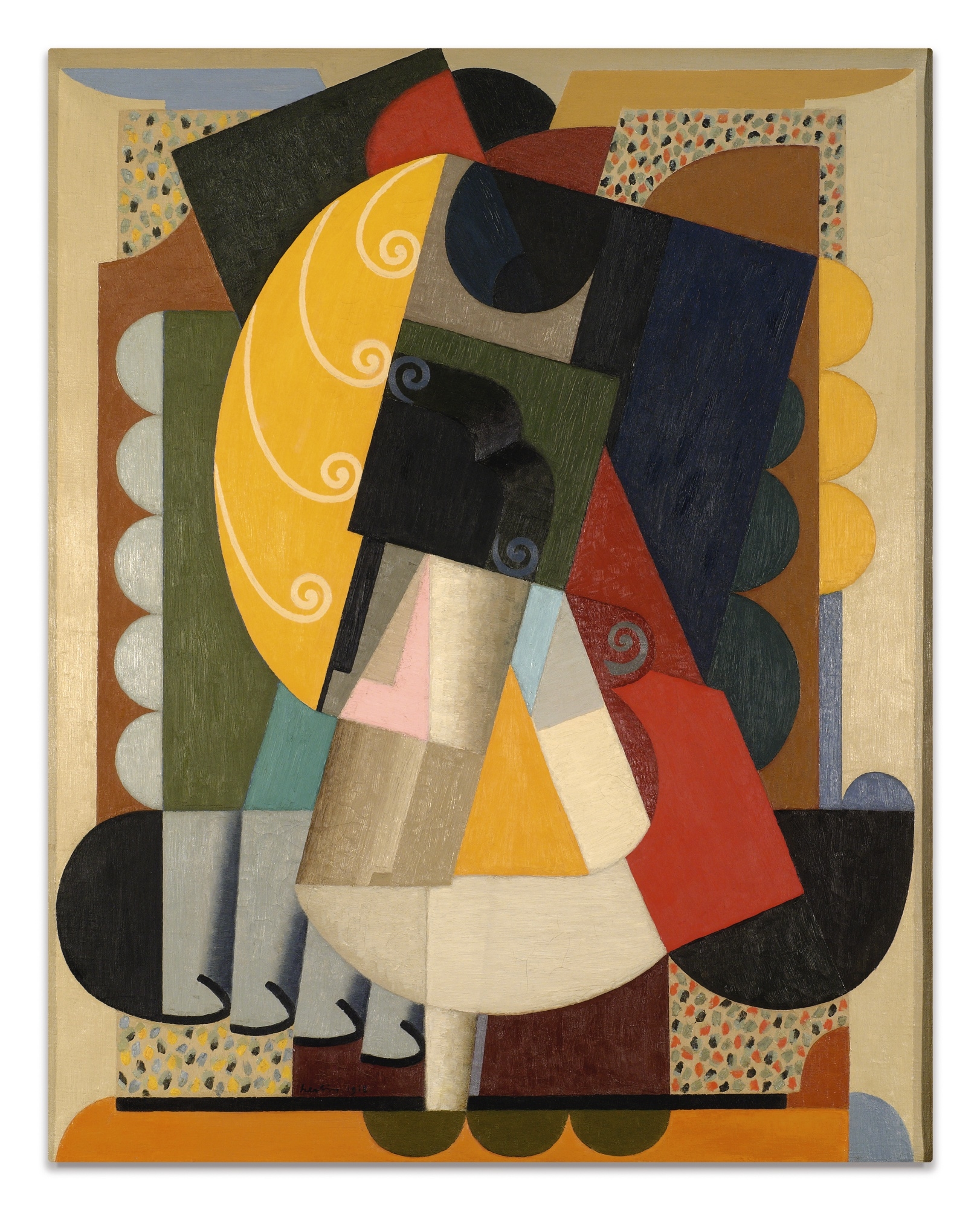 Auguste Herbin | Composition, danseuse (1919) | MutualArt