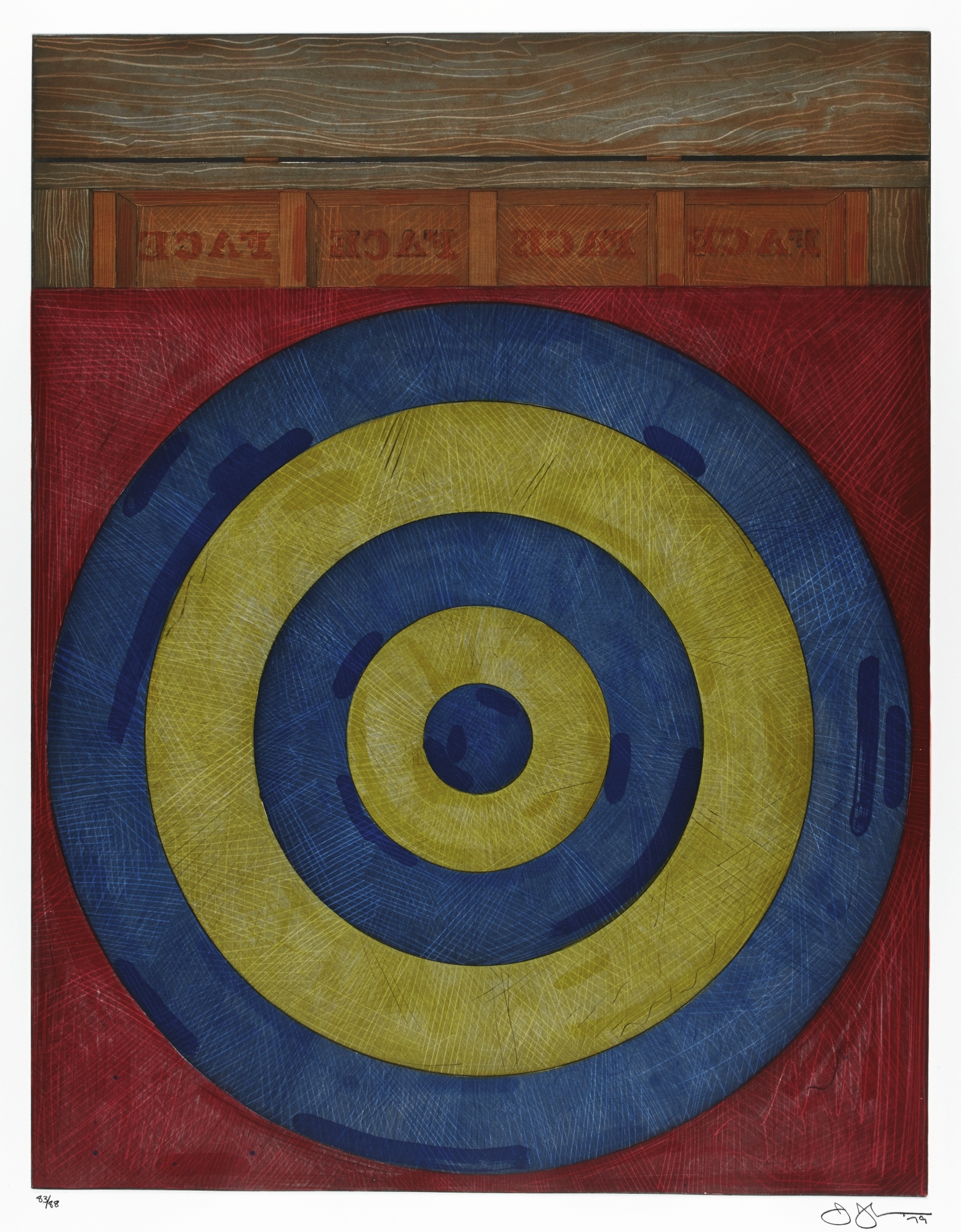 Jasper Johns | TARGET WITH FOUR FACES (ULAE 203) (1979) | MutualArt
