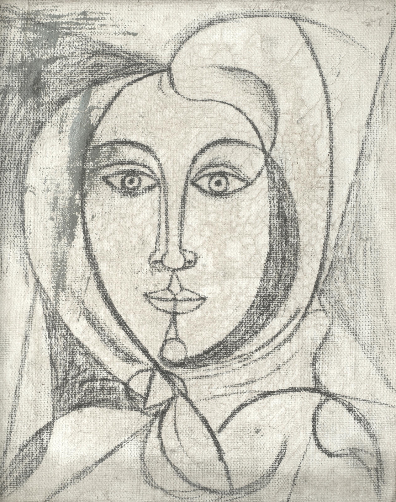 John Craxton | Portrait of a Woman (1949) | MutualArt