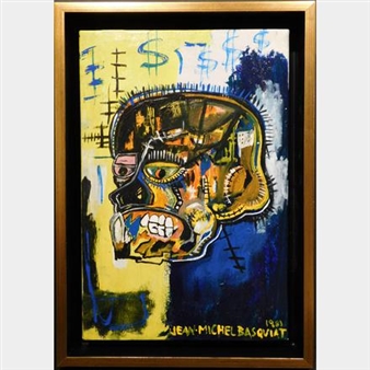 Jean MichelBasquiat | Untitled (Skull) (Circa 1981) | MutualArt