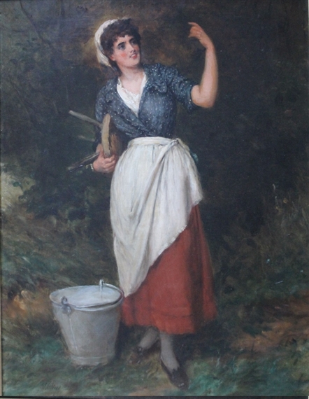 William Oliver Jr. | The Milk Maid | MutualArt