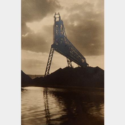 Margaret Bourke-White | A Coal Rig Rises Like A Dinosaur on the Shore ...