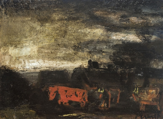 Constant Permeke | Landscape with farms (1940) | MutualArt