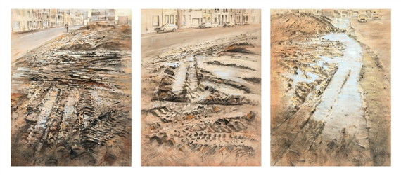 Dr. Hugo Heyrman | Een nieuwe orde I, II, III - triptiek (1980) | MutualArt