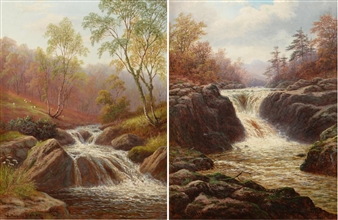 William Mellor | Two works: Old Bridge, Bolton Woods, Yorkshire; On the ...