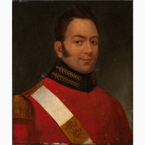 British School, 19th Century | Portrait of an officer | MutualArt