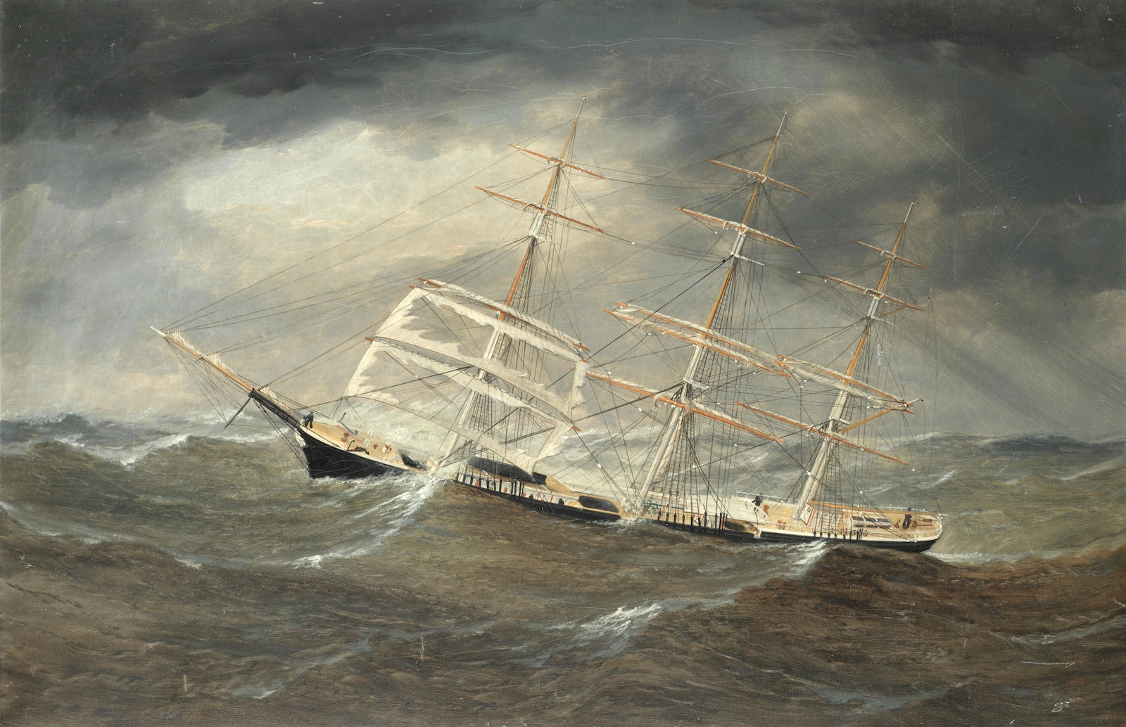 William Howard Yorke | The three-masted ship Lucile of Rockland (1880 ...