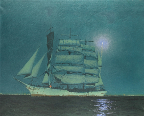 Charles Pears | 'Signalling for a Pilot' | MutualArt