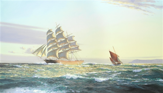Martyn Mackrill | The Cutty Sark off the South Foreland (1997) | MutualArt