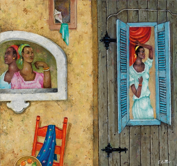 Eldzier Cortor | Souvenir No. III (2014) | MutualArt