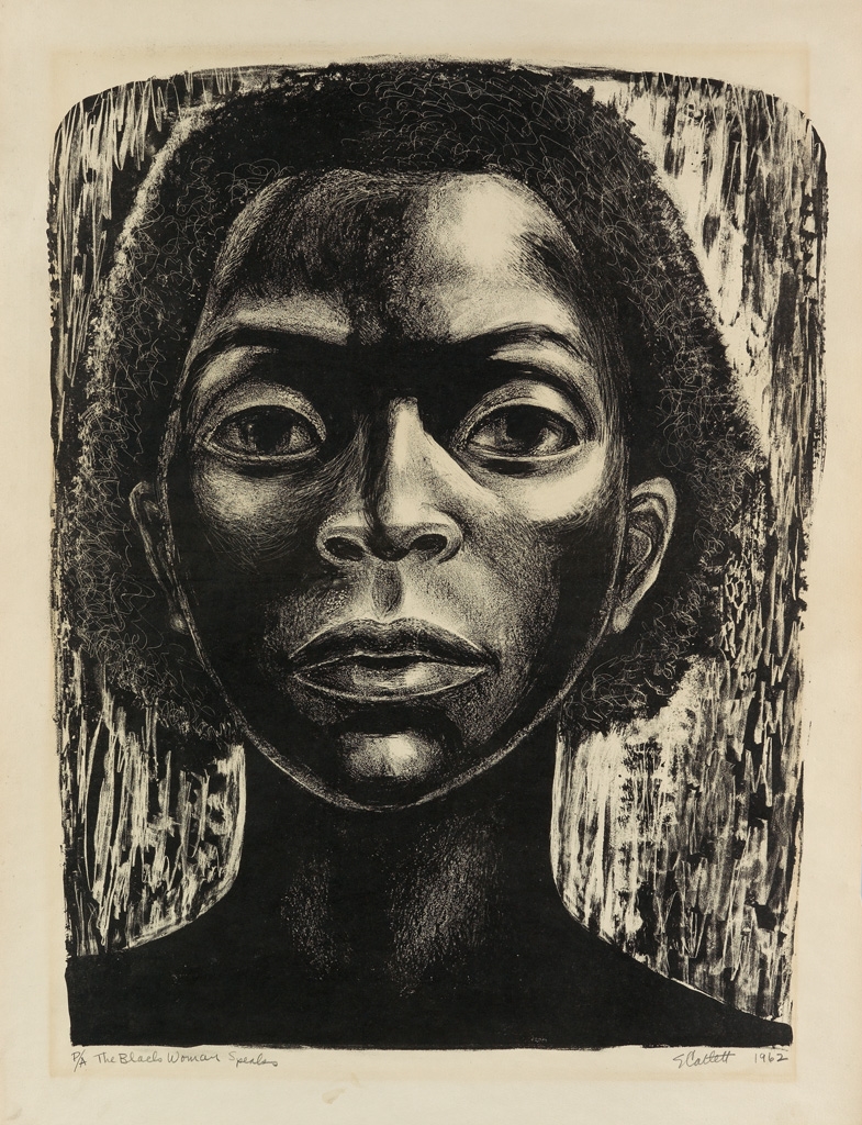 Elizabeth Catlett | The Black Woman Speaks (1960) | MutualArt