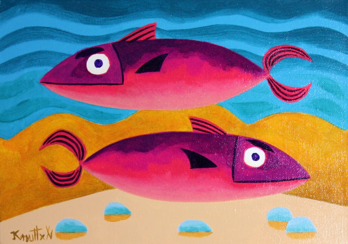 Graham Knuttel | Two Fish | MutualArt