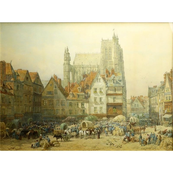 Samuel John Hodson | La Place Abbeville | MutualArt