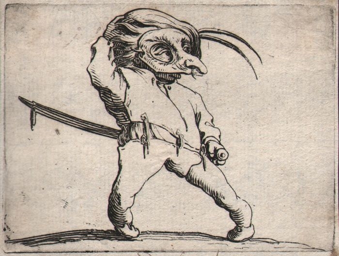 Jacques Callot | Masked dwarf with contorted legs - First state (1621 ...